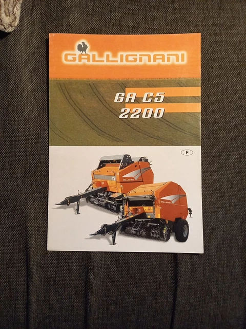 BROCHURE DOCUMENT PROSPECTUS TRACTEUR tractor GALLIGNANI EUR 2,99 ...