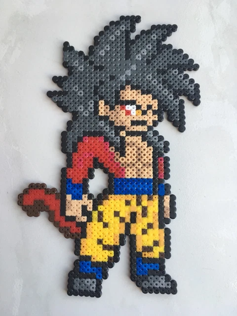 PIXEL ART / Perles A Repasser Dragon Ball San Goku 4Eme Transformation ...