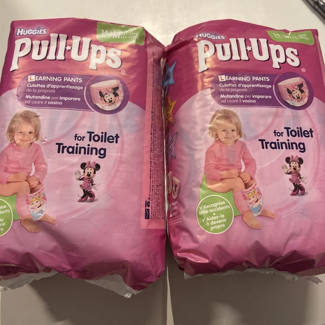 HUGGIES PULL UPS Minnie Mouse And Disney Princess girls Medium 11-18kgs ...