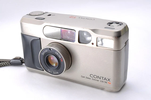 [EX+++]CONTAX T2 TITAN Silver 35mm Point & Shoot Film Camera from JAPAN ...