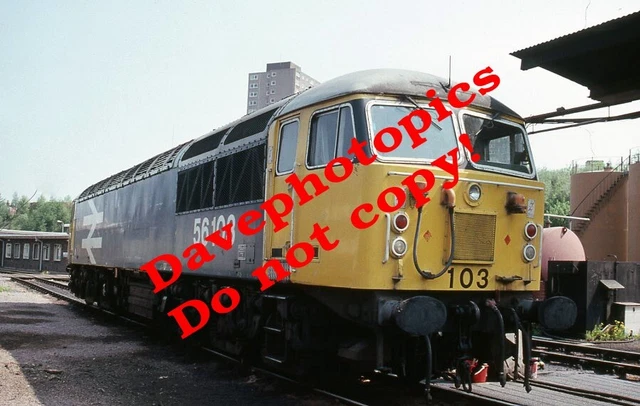 ORIGINAL 35MM Slide Diesel / Engine Railway 56103 Leicester Depot June ...