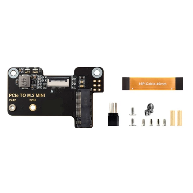 ADAPTER BOARD FOR Raspberry Pi5 PCIe to M.2 Support NVMe Protocol M ...