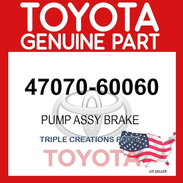 4707060050 GENUINE TOYOTA PUMP ASSY, BRAKE BOOSTER W/ACCUMULATOR 47070 ...