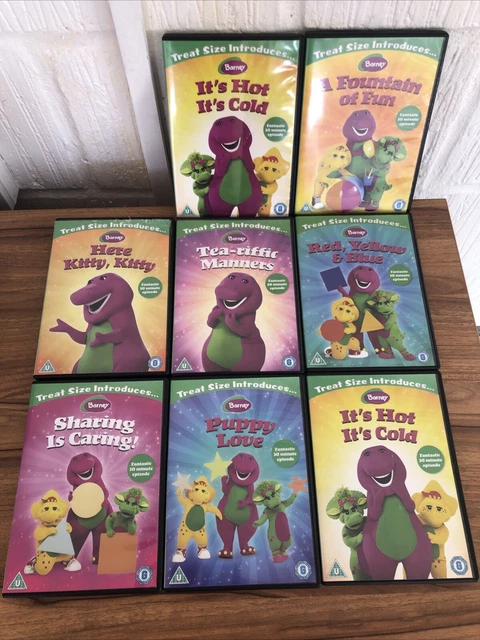 CHILDREN’S DVD BUNDLE X8 Barney DVD Collection (Treat Size Introduces ...