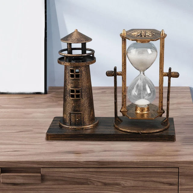 LIGHTHOUSE HOURGLASS TIMER Table Centerpiece Watchtower for Birthday ...