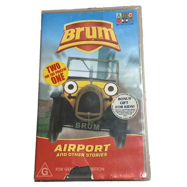 BRUM AIRPORT AND Other Stories VHS Tape ABC Kids *Cracked Case & Cover ...