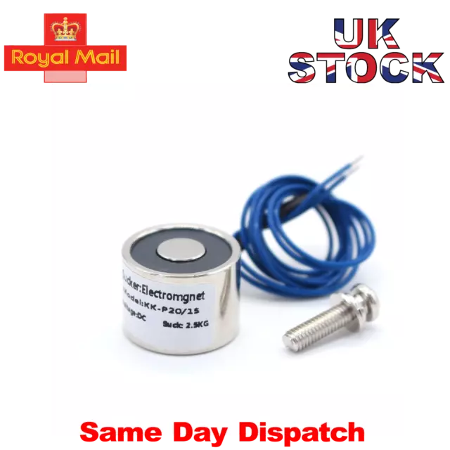 12V DC 25N 2.5KG Electric Lifting Magnet Electromagnet Solenoid Holding ...