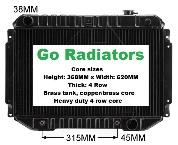 HOLDEN HQ HJ Hx Hz 1970-1980 & Torana Lh Lx V8 Chev Engine 4 Core ...