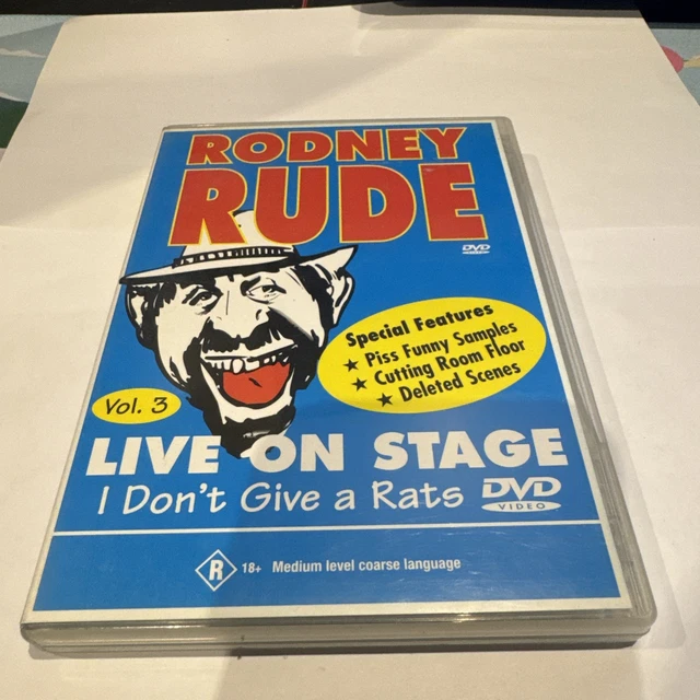 RODNEY RUDE DVD Comedy Australian Stand Up Comedian R18+ $9.99 ...