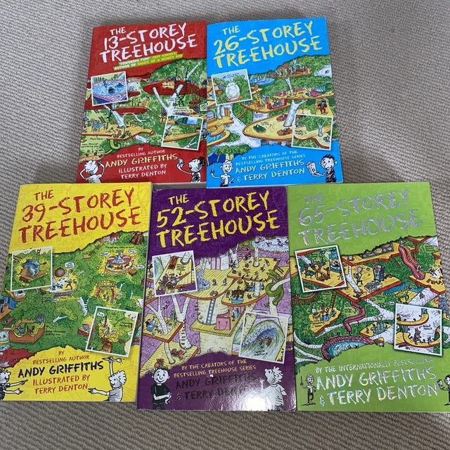 5 BOOKS IN the 13 Storey Treehouse Collection by Andy Griffiths & Terry ...