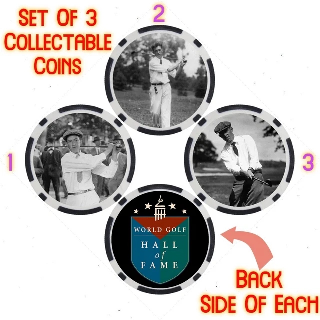 FRANCIS OUIMET - World Golf Hall Of Fame - Collectable Coin Set $24.89 ...