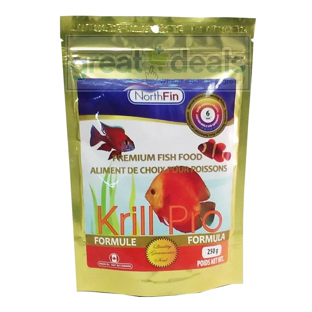 NORTHFIN KRILL PRO Formula 6mm Pellets 250g Carnivore Premium Fish Food ...