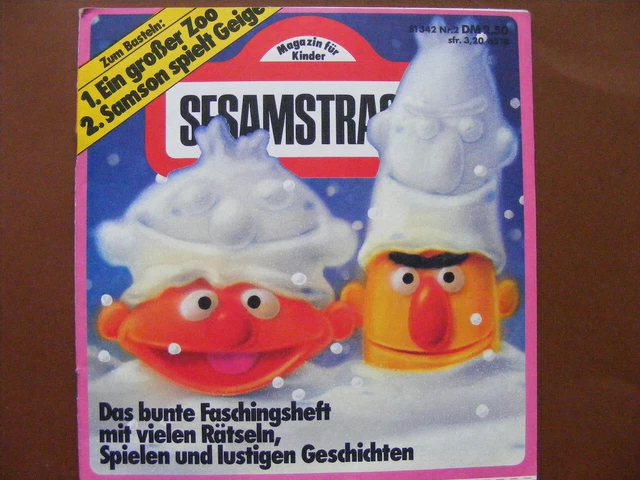 SESAMSTRASSE ZEITSCHRIFT VINTAGE alt Kinder Original Hefte von früher ...