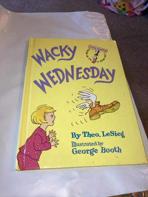WACKY WEDNESDAY- THEO LeSieg, George Book Seuss Beginner BOOK HC Random ...