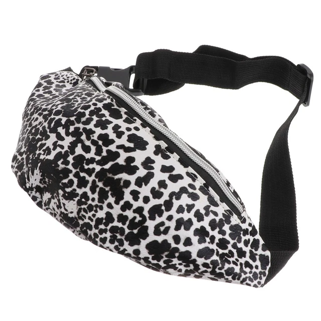 LEOPARD PATTERN FANNY Pack Dual Zipper Bag Waist Bag Bum Bag Should Bag ...