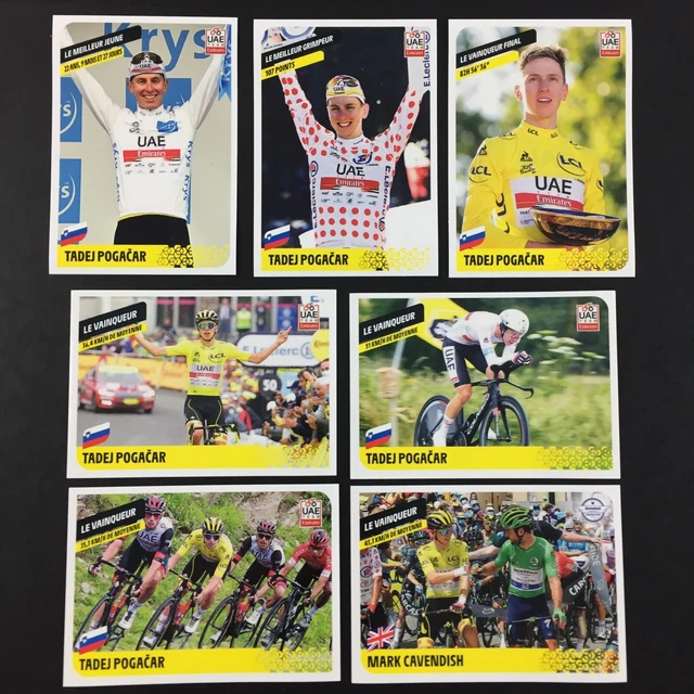 TADEJ POGACAR Lot 7 Sticker Panini Tour De France 2021 EUR 24,99 ...