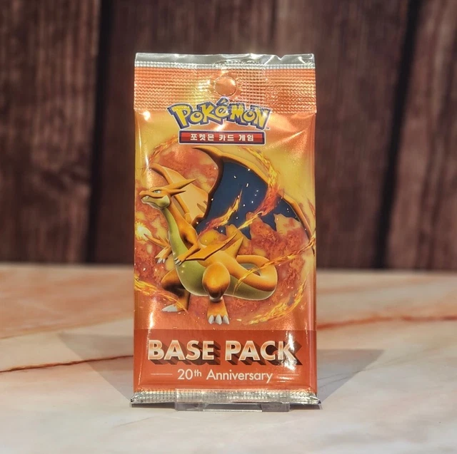 CHARIZARD ARTWORK 20TH anniversary cp6 Base Pack Korean Pokemon Booster ...