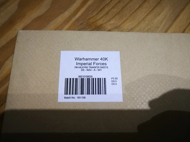 FORGEWORLD WARHAMMER 40K Elysian Valkyrie Vulture Transfer Sheet £82.00 ...