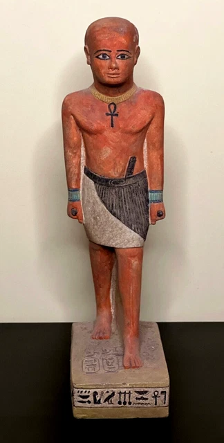 ANCIENT EGYPTIAN ANTIQUES Imhotep STATUE EGYPT Pharaoh 15" Carved Stone ...