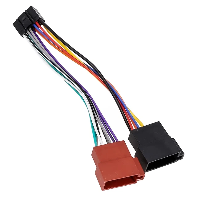 ADAPTATEUR CONNECTEUR DE faisceau de cablage ISO 16 broches pour syst me audio EUR 7,70 ...