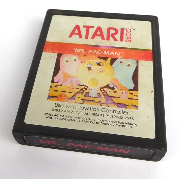 ATARI 2600 SPIEL -- MS. PAC-MAN (silver label) -- Atari VCS EUR 9,99 ...