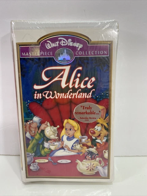 ALICE IN WONDERLAND, VHS Masterpiece Collection Walt Disney. Factory Sealed £40.50 - PicClick UK