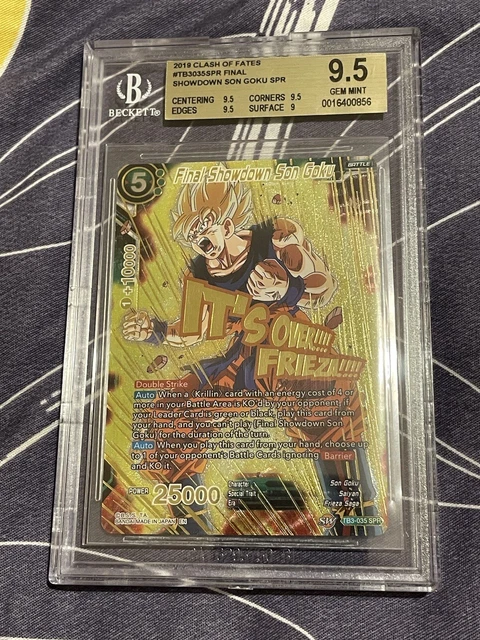 DRAGON BALL SUPER card Final Showdown Son Goku TB3-035 SPR Beckett BGS 9.5 DBS $170.00 - PicClick AU