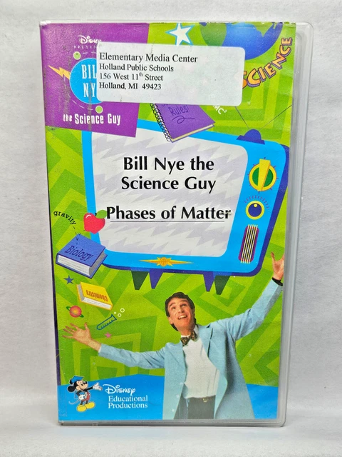 BILL NYE THE Science Guy Phases of Matter VHS TAPE Disney Educational ...