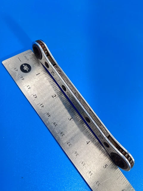 SNAP-ON TOOLS RATCHETING Box Wrench 3/8” x 7/16" R1214A USA S-5-14 $9. ...