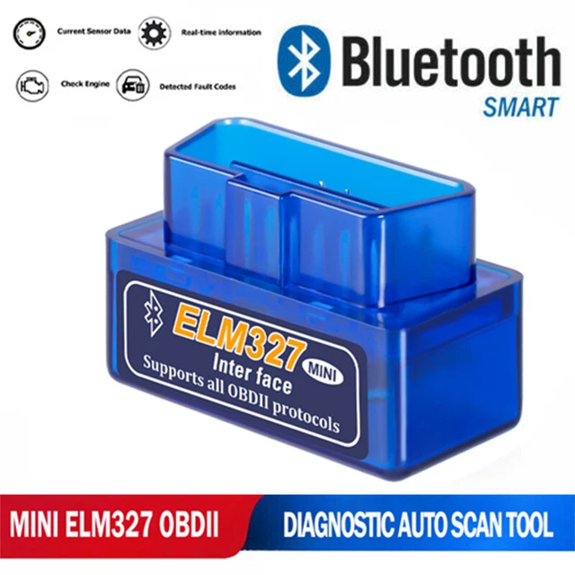 MINI ELM327 OBD2 Bluetooth Car Diagnostic Device Interface Scanner Tool ...