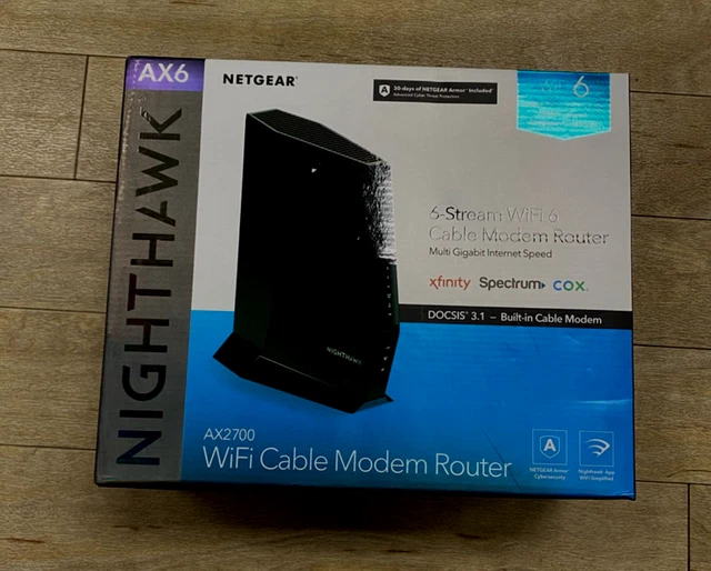 NETGEAR - NIGHTHAWK AX6000 Wi-Fi 6 Router with DOCIS 3.1 Cable Modem ...