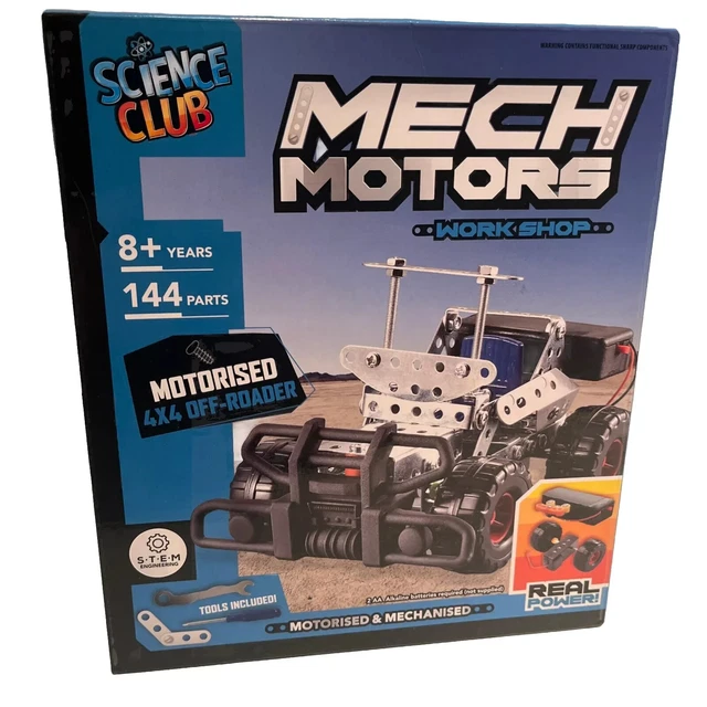 SCIENCE CLUB MECH Motors Workshop Motorised & Mechanised 4x4 Off-Roader ...