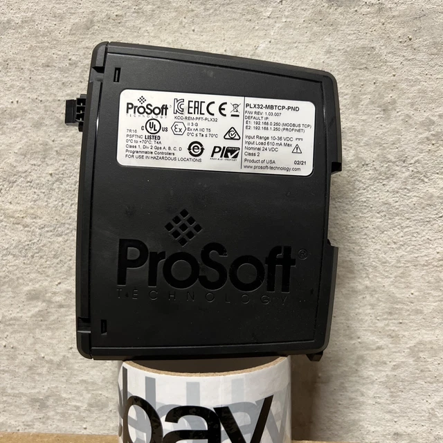 PROSOFT TECHNOLOGY PLX32-MBTCP-PND Modbus TCP/IP to PROFINET Device ...