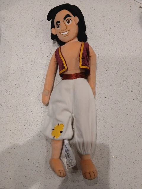 DISNEY STORE ALADDIN Soft Plush Toy Doll 45cm £5.00 - PicClick UK