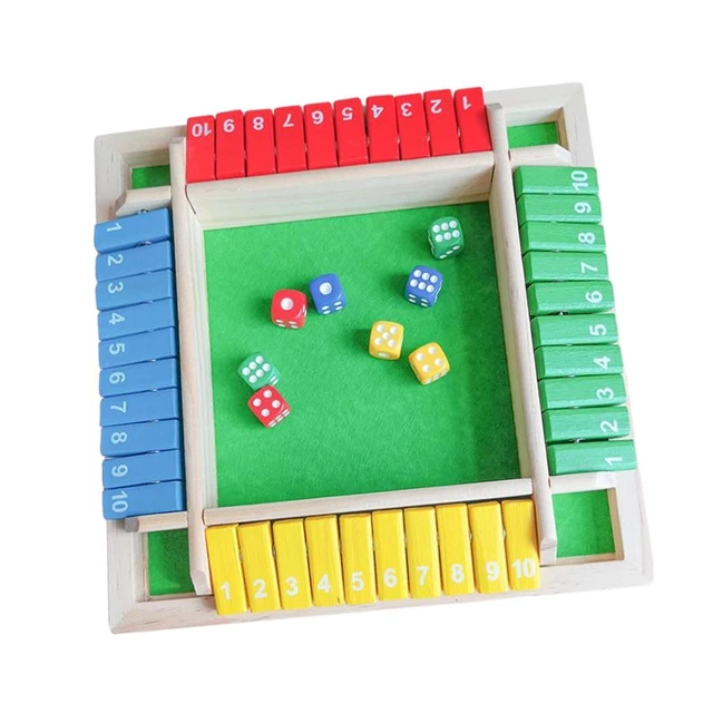 TABLE DICE GAMES Digital Dice Board Games Wooden Board Table Math Game ...