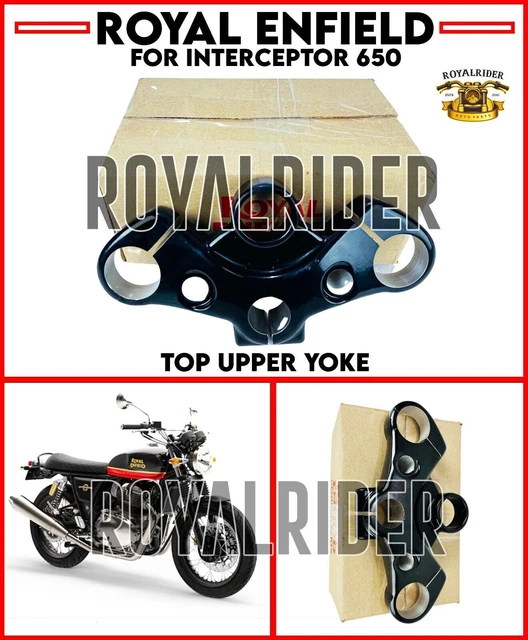 SE ADAPTA A Royal Enfield ''Yugo superior, negro'' para INTERCEPTOR 650 ...