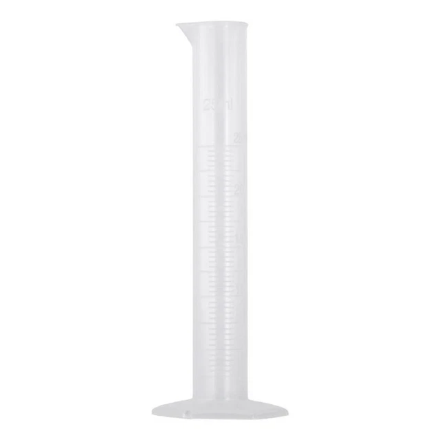 CLEAR 25ML MEASURING Cylinder Plastic Graduated Cylinder for Lab Home ...