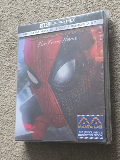 SPIDER-MAN FAR FROM Home 4K Ultra HD Blu-ray Manta Lab Double Lenticular Slip A £64.99 - PicClick UK