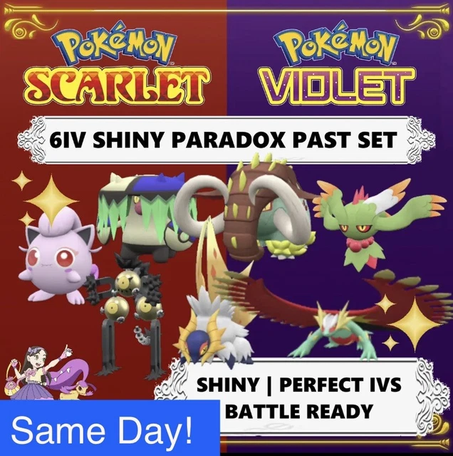 POKEMON SCARLET VIOLET EVERY Shiny Past Paradox Pokémon 6IV Best Nature ...