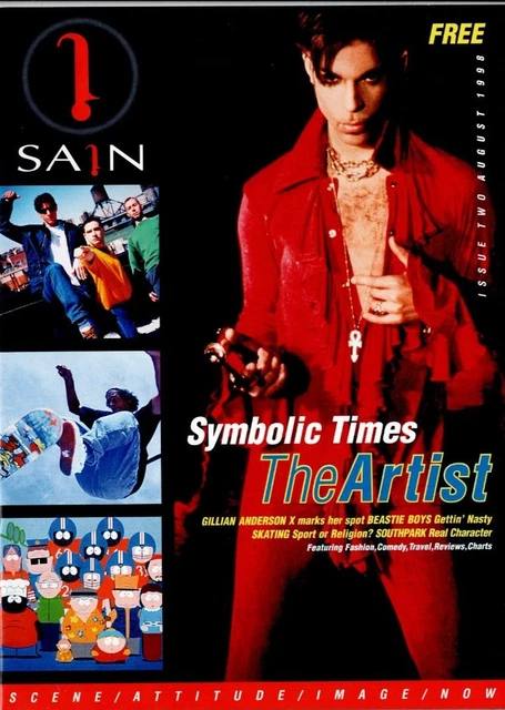 SAIN MAGAZINE 1998 Prince/Beastie Boys/Gillian Anderson/Richie Sambora ...