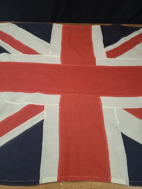 VTG 1950S 60S Stitched Panel Wool Union Jack Flag - Boy Scouts Official ...