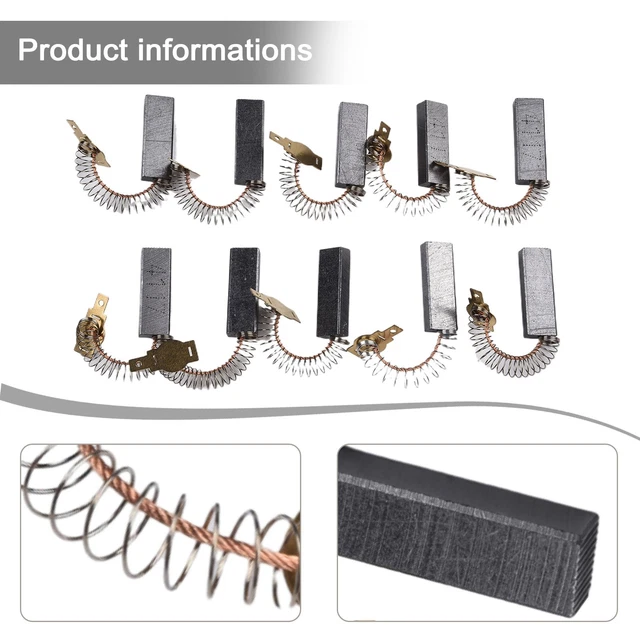 RELIABLE CARBON BRUSHES for Power Tool Accessories Repairing Spare 32* ...