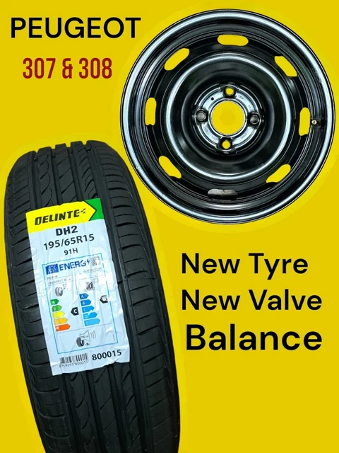 PEUGEOT 307 308 Spare Wheel Steel Wheel 1956515 Tyre 6Jx15H2 Et27 ...