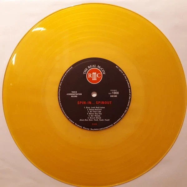 ELVIS PRESLEY - Spin-In...Spinout (LP, 10inch, colored Vinyl) - Elvis ...