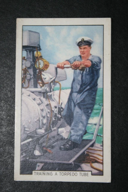 HMS VERITY Royal Navy Destroyer Training A Torpedo Tube 1930's Card ...