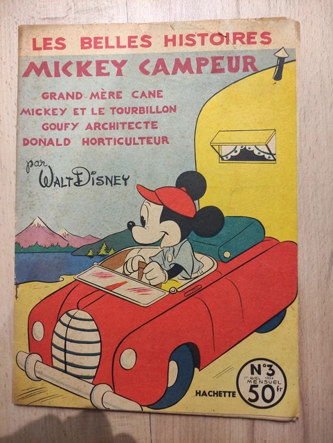 LES BELLES HISTOIRES WALT DISNEY -Série 2- n°3- MICKEY campeur-1954 EUR ...