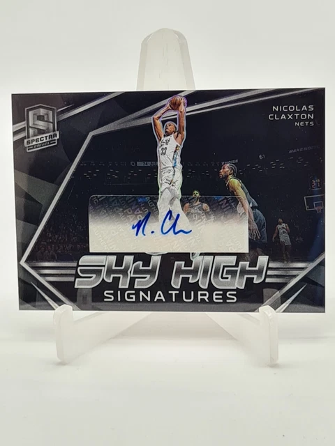 NICOLAS CLAXTON 2022-23 Panini Spectra Sky High Signatures 35/99 ...