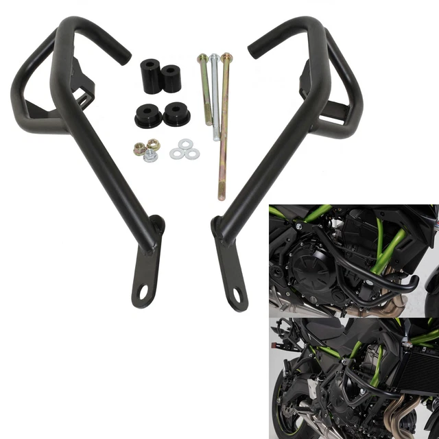 BLACK ENGINE GUARD Crash Bar Frame Protection For KAWASAKI Z650 Z650RS ...