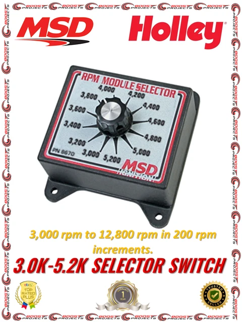 MSD RPM MODULE Selector Switch 3.0K - 5.2K / 8670 $107.95 - PicClick