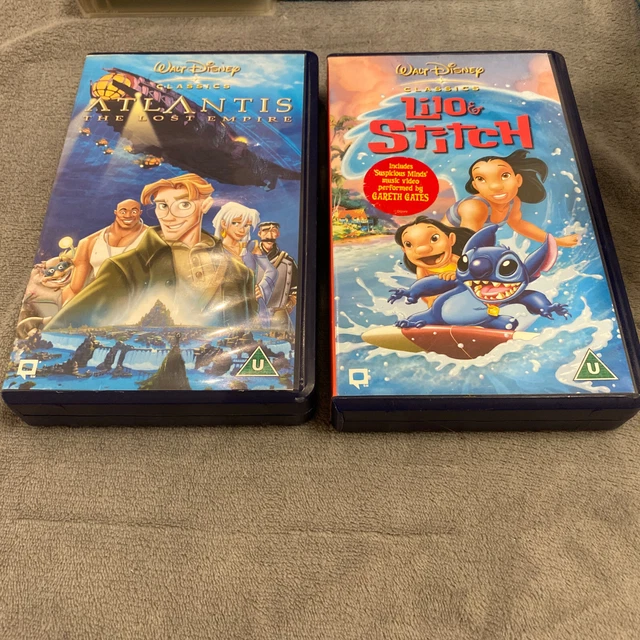 DISNEY LILO & Stitch & Atlantis The Lost Empire - PAL VHS Video Tape ...
